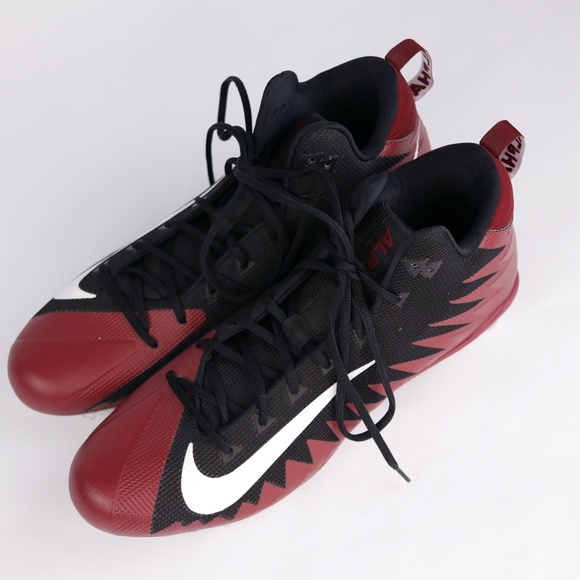 Nike | Shoes | Nike Alpha Menace Maroon White Football Cleats | Poshmark